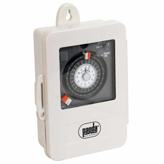 Timer mecánico de voltaje dual con gabinete - FERREALBERCA.MX - Tienda de Equipamiento para Albercas